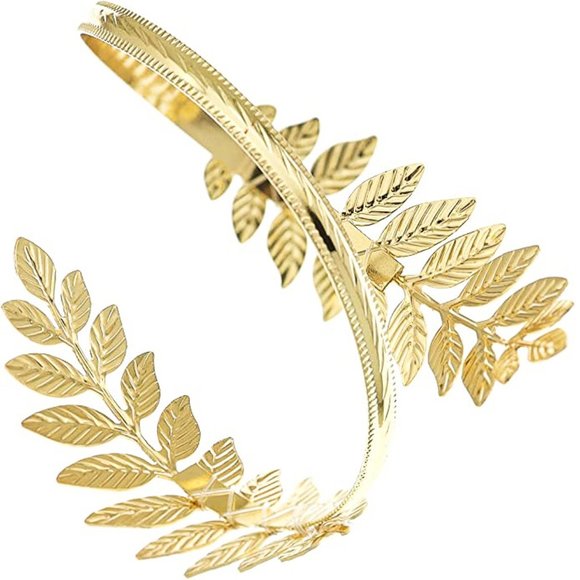 Jewelry | Greco Roman Laurel Leaf Open Upper Armlet Cuff Nwt | Poshmark